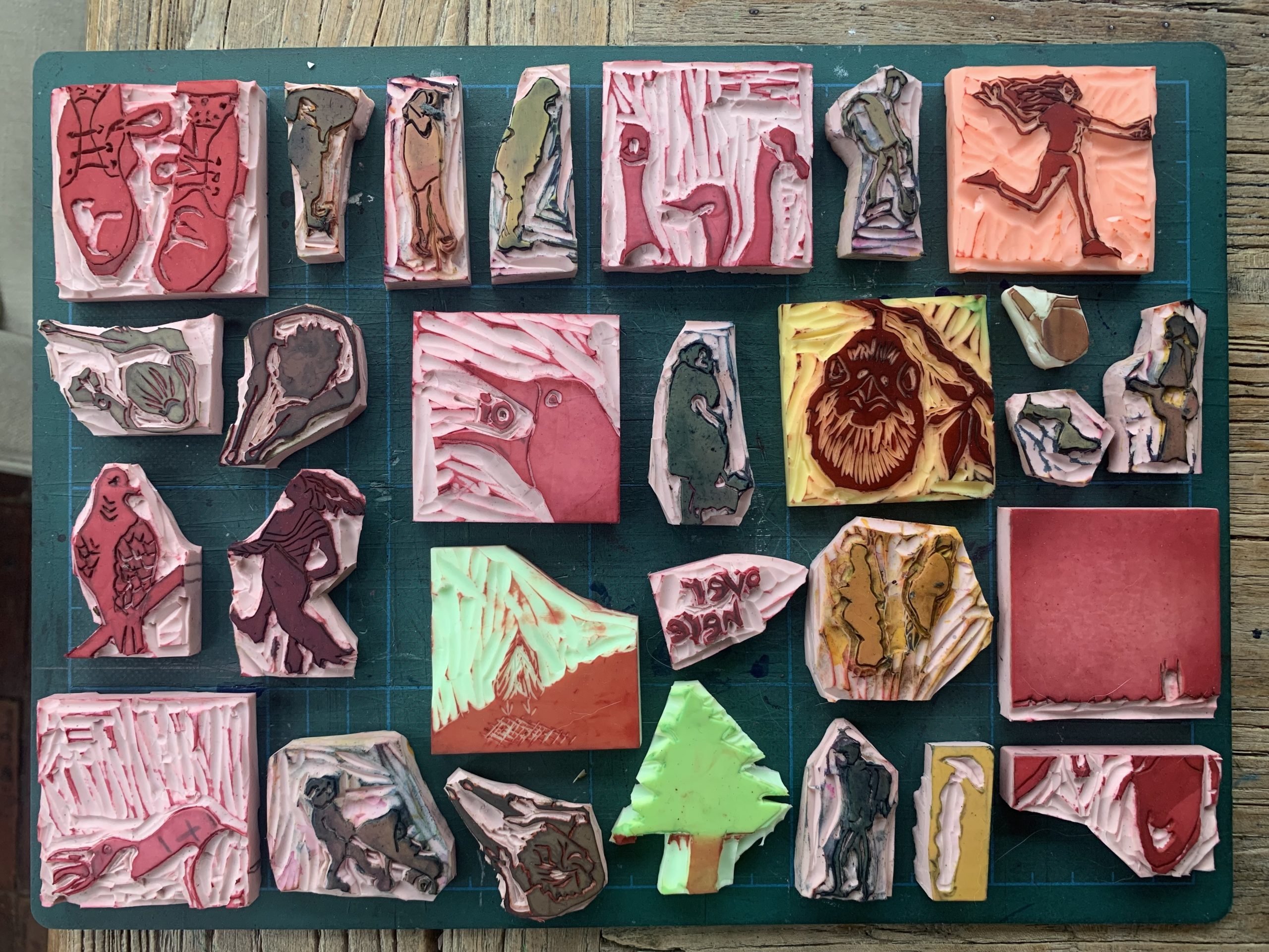 Rubber Stamp Printing — Green Door Printmaking Studio